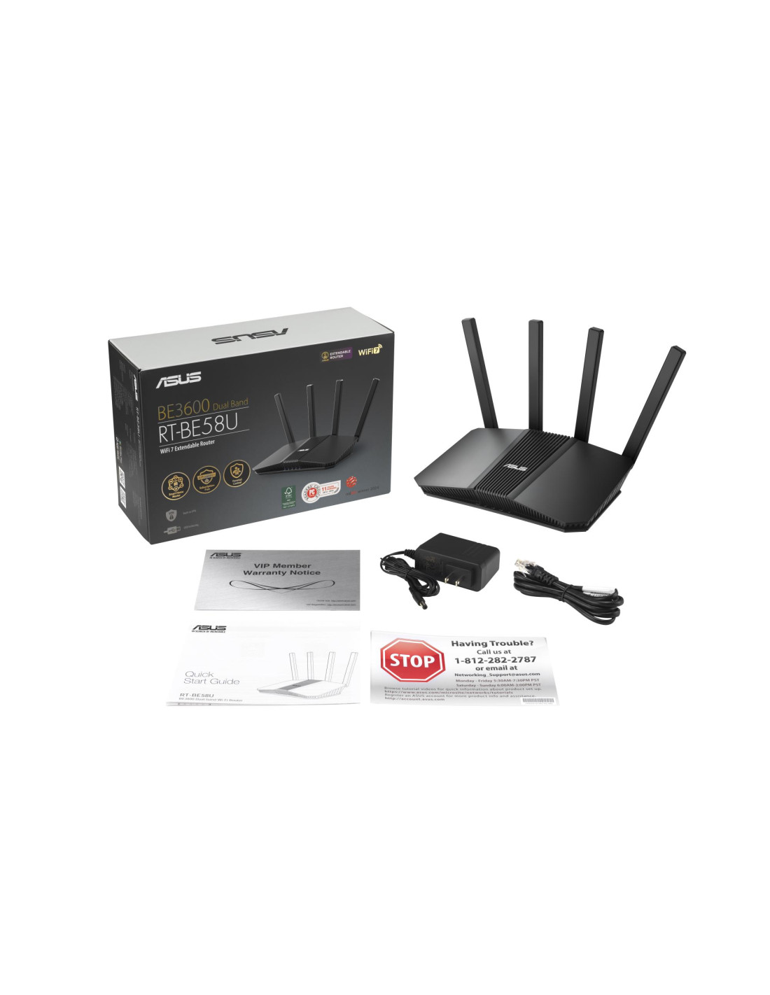 Wireless Router, ASUS, Router, Mesh, LAN WAN ports 2, Number of ...